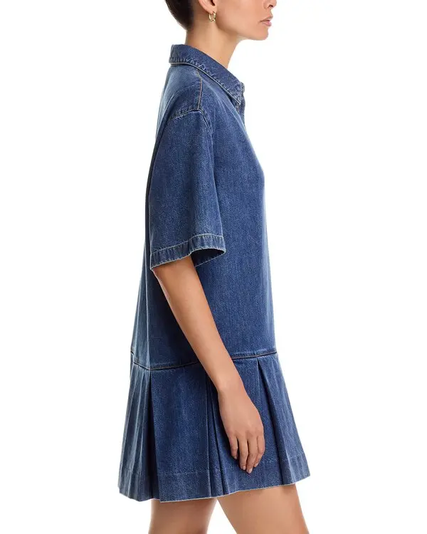 denim tennis dress Frame Denim The Tennis Dress