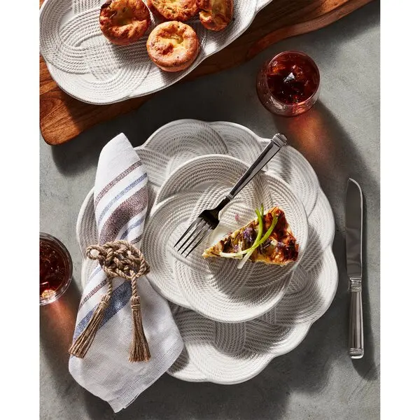 JULISKA Le Panier Mystic Knot Charger/platter - Whitewash