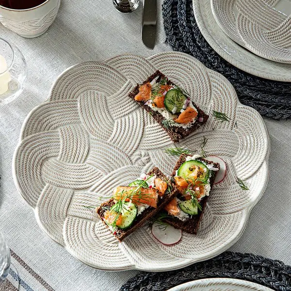 JULISKA Le Panier Mystic Knot Charger/platter - Whitewash