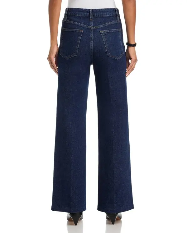 FRAME The Refined High-rise Wide Leg Jeans - Taboo