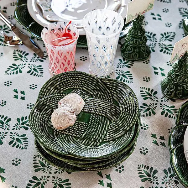 JULISKA Le Panier Mystic Knot Dessert/salad Plate - Basil