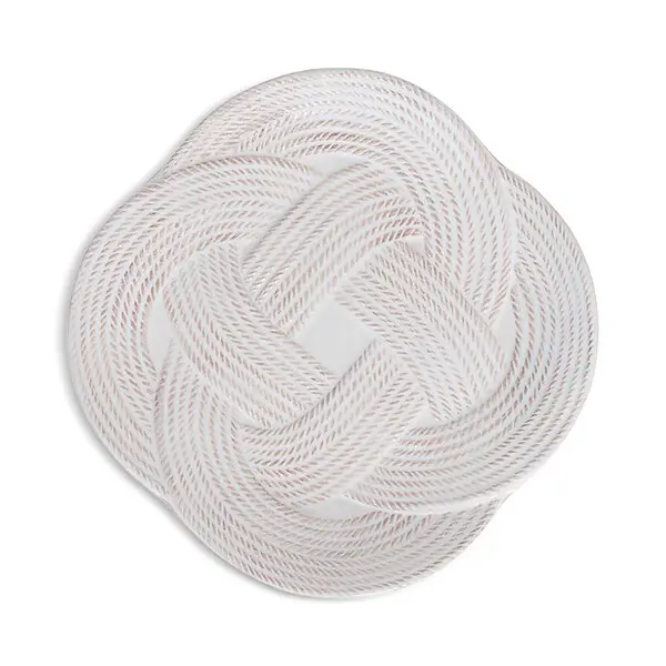 JULISKA Le Panier Mystic Knot Dessert/salad Plate - Whitewash