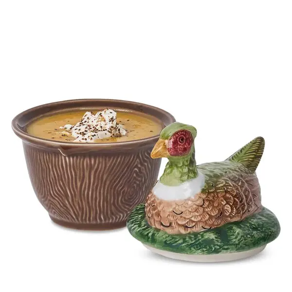 JULISKA Forest Walk Pheasant Bowl With Lid