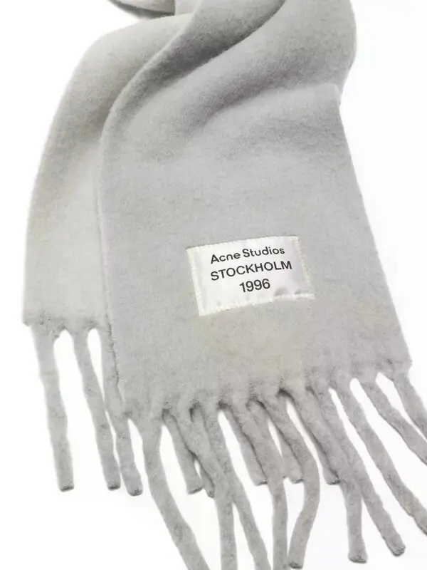 Acne Studios Fringed Scarf - Grey