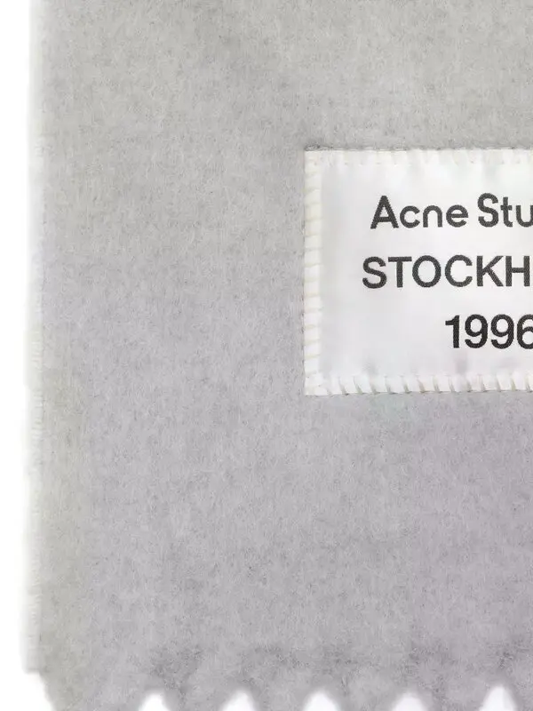 Acne Studios Fringed Scarf - Grey