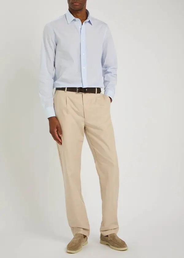 LARDINI Cotton Shirt - Light Blue