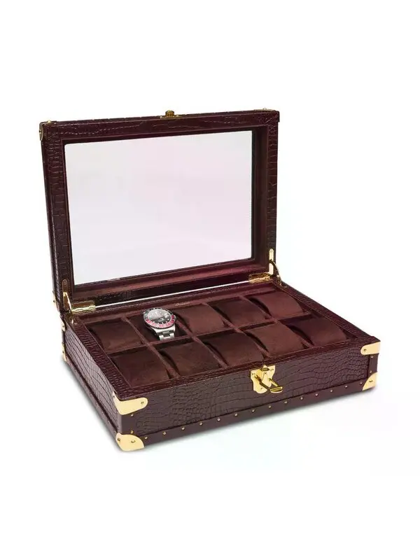 RAPPORT LONDON Brompton Optic Eight Watch Box - Brown