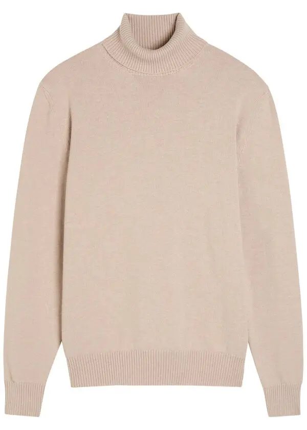 LARDINI Roll-neck Wool Top