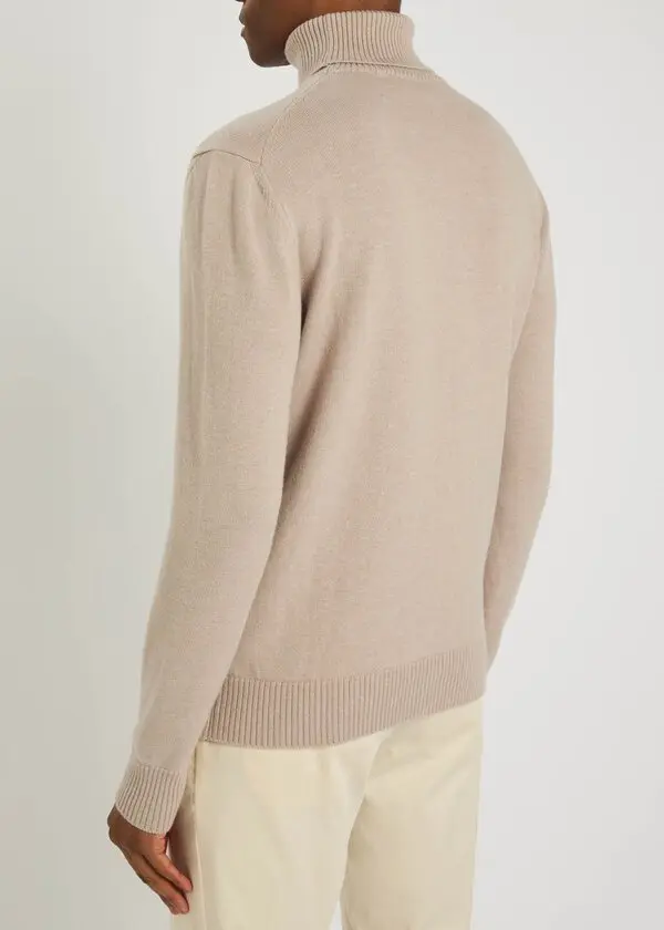 LARDINI Roll-neck Wool Top