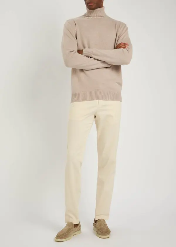 LARDINI Roll-neck Wool Top