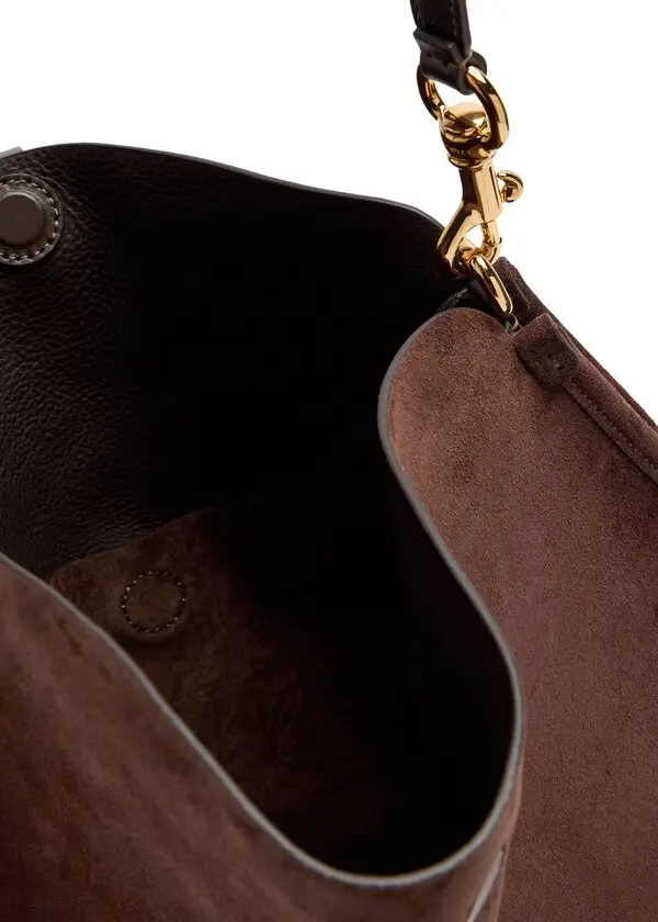 Etro Pony Xl Suede Tote Bag - Brown