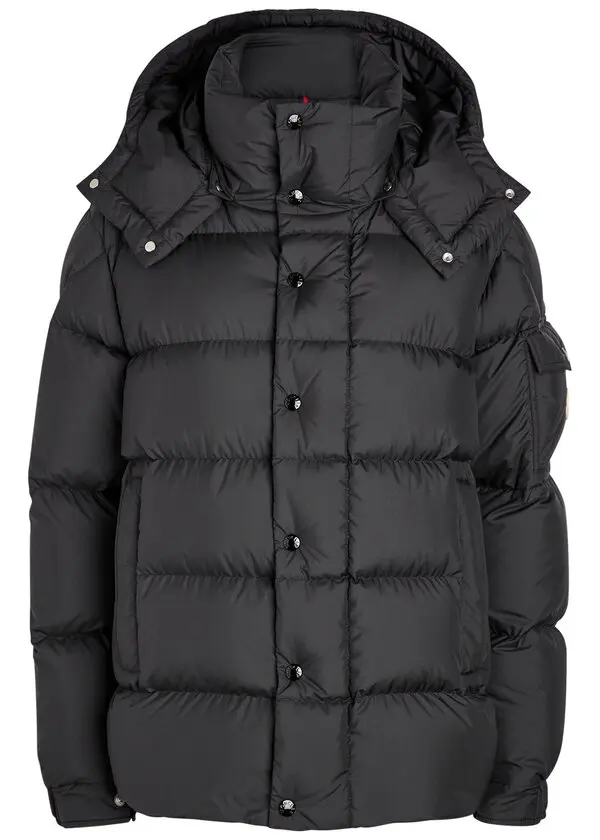 Moncler Maya 70 Hooded Quilted Jacket - Black