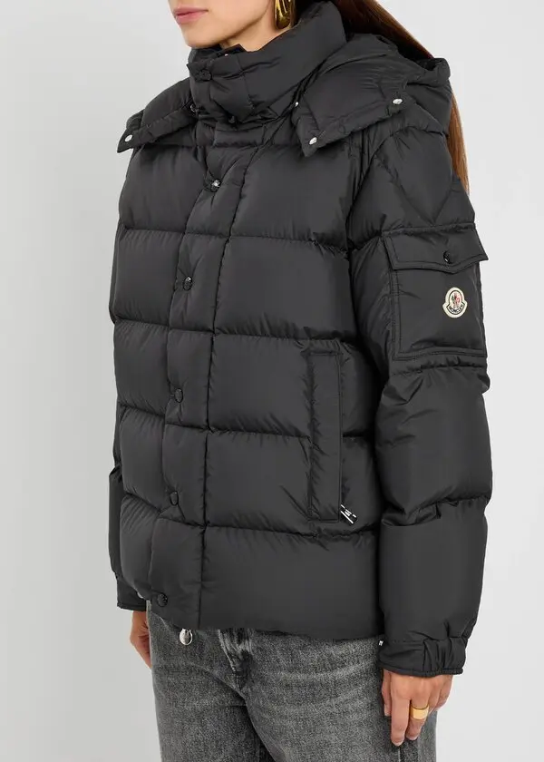 Moncler Maya 70 Hooded Quilted Jacket - Black