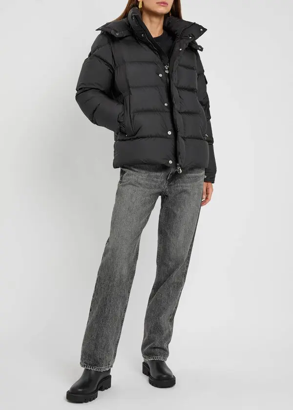 Moncler Maya 70 Hooded Quilted Jacket - Black