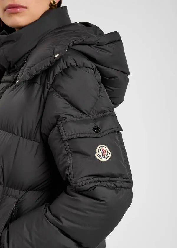 Moncler Maya 70 Hooded Quilted Jacket - Black