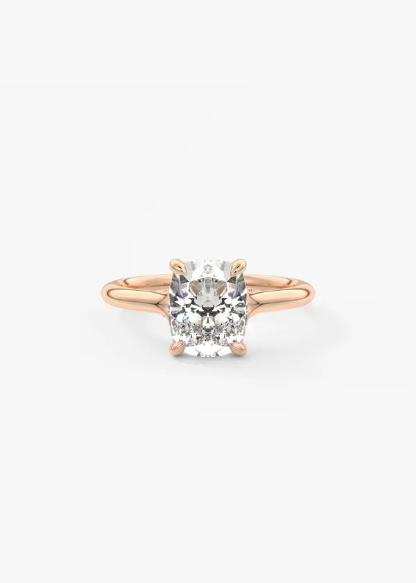 FRANK DARLING The Arbor Hidden Pavé Elongated Cushion Ring - Yellow Gold