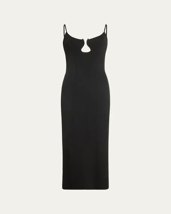 Ramy Brook Sloan Knit Midi Dress - Black