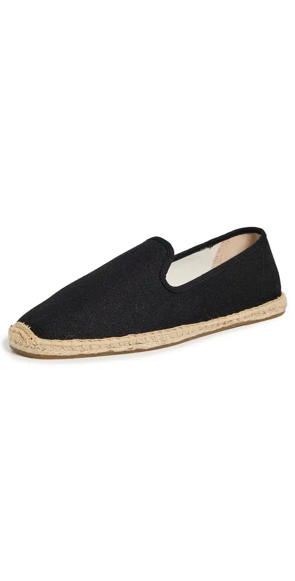 Soludos The Smoking Slipper Espadrilles - Noche Black