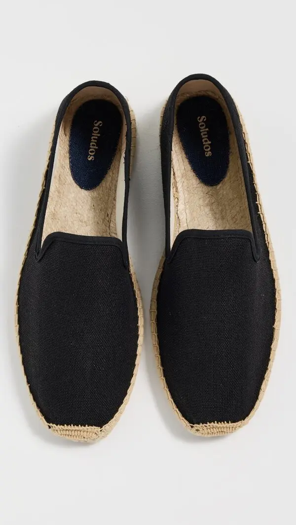 Soludos The Smoking Slipper Espadrilles - Noche Black
