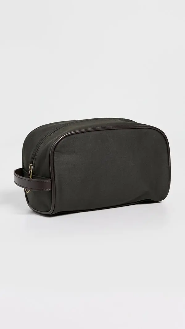 Barbour Waxed Canvas Wash Bag