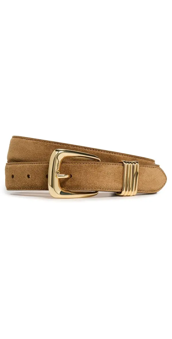 Veronica Beard Suede Harness Belt - Acorn