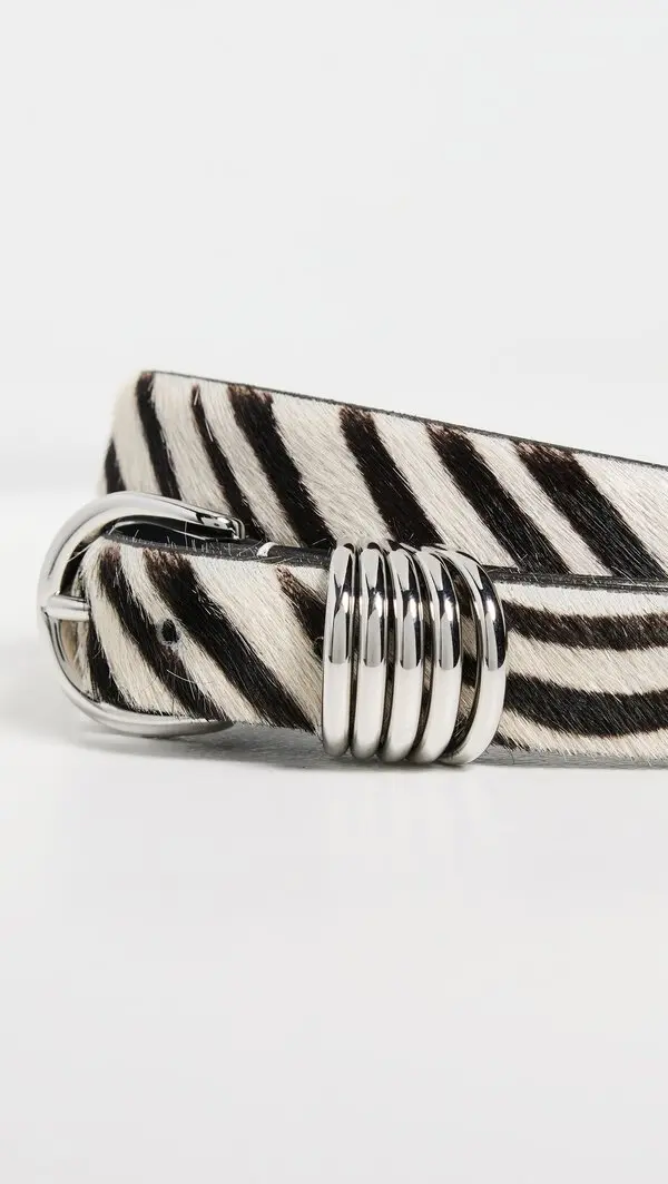 Anderson's Slim Print Pony Hair Leather Belt