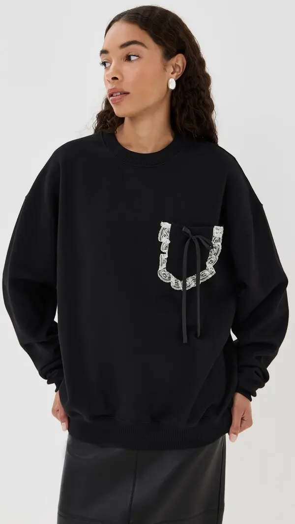 TANNER FLETCHER Bow Pocket Sweatshirt