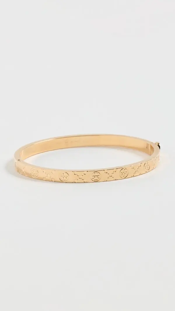 Tory Burch Thin Icon T Monogram Hinge Bracelet