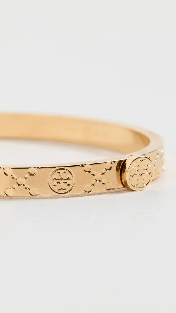 Tory Burch Thin Icon T Monogram Hinge Bracelet