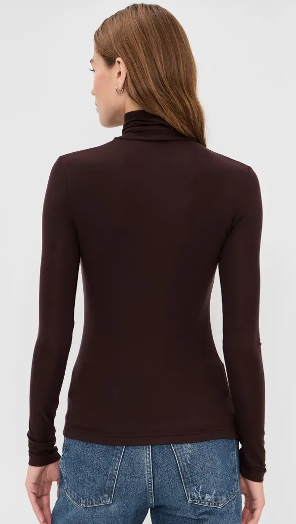 AGOLDE Pascale Turtleneck Top - Root