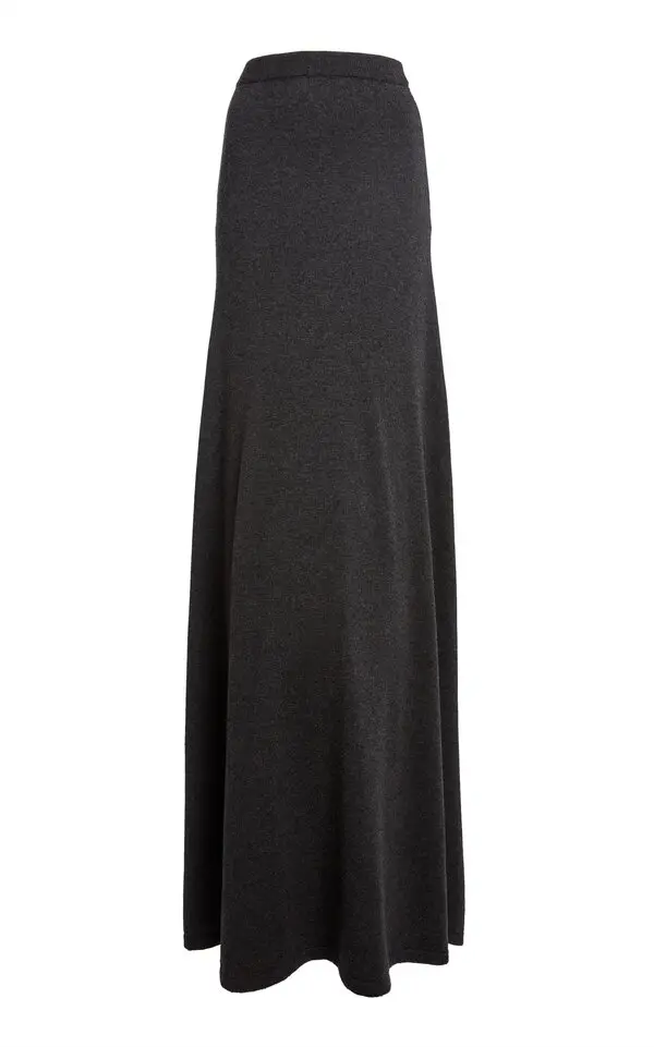Balenciaga Wool Maxi Skirt - Grey