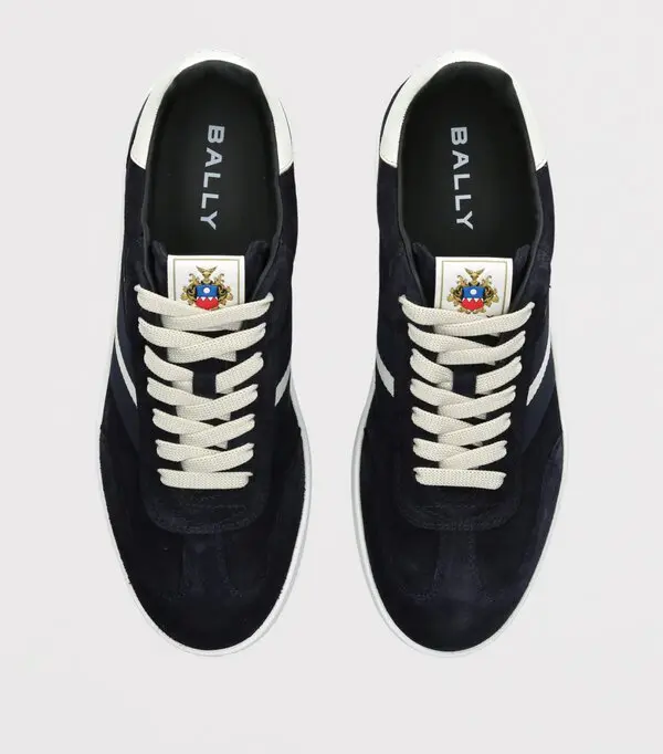 Bally Suede Roget Sneakers - Navy