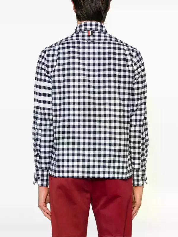 Thom Browne Gingham-pattern Shirt - Blue
