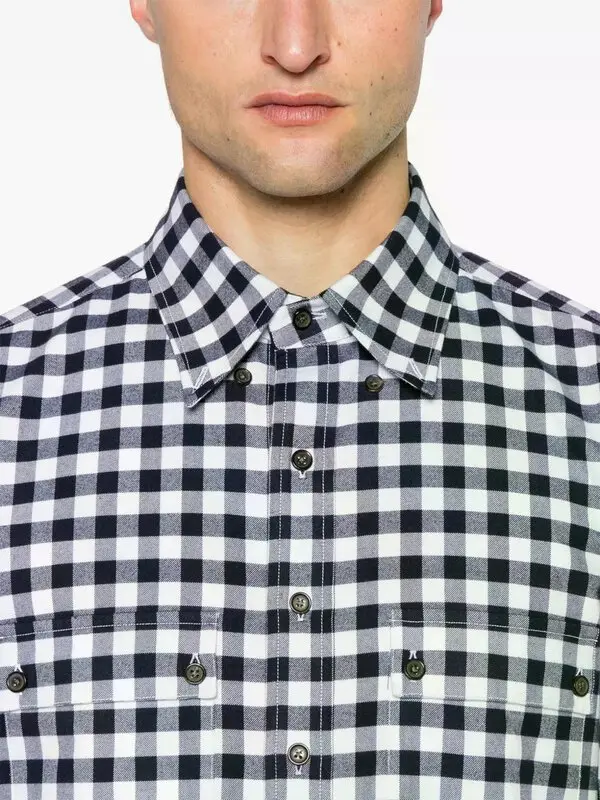Thom Browne Gingham-pattern Shirt - Blue