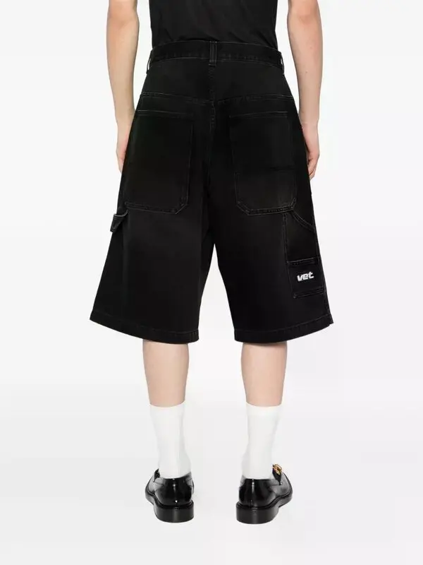 Vetements Faded Denim Shorts