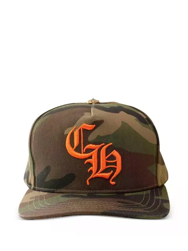 Chrome Hearts Camouflage-print Logo-embroidered Cap - Green