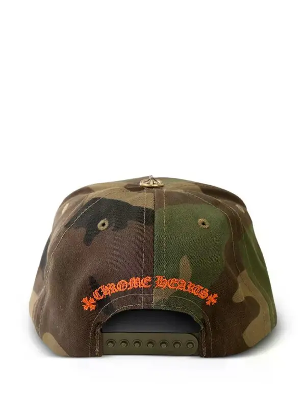 Chrome Hearts Camouflage-print Logo-embroidered Cap - Green