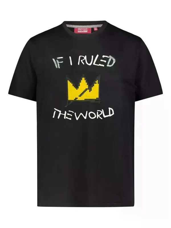 MOSTLY HEARD RARELY SEEN Crown-print T-shirt