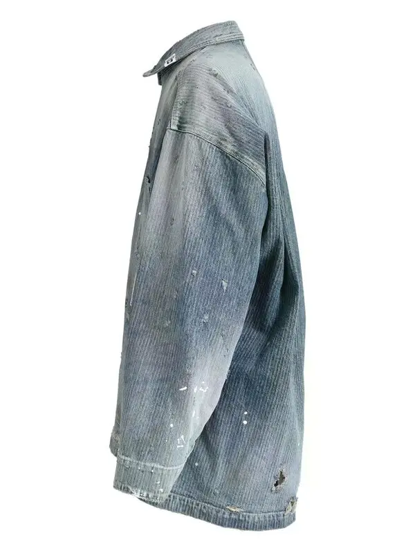 Mihara Yasuhiro Denim Shirt Jacket - Blue