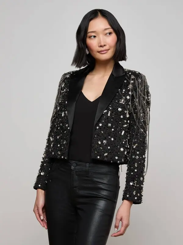L'Agence Embellished Blazer