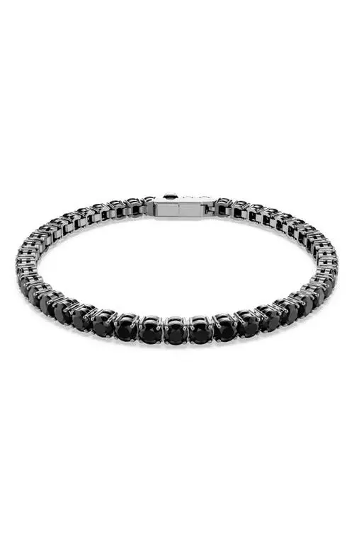 SWAROVSKI Matrix Tennis Bracelet - Black