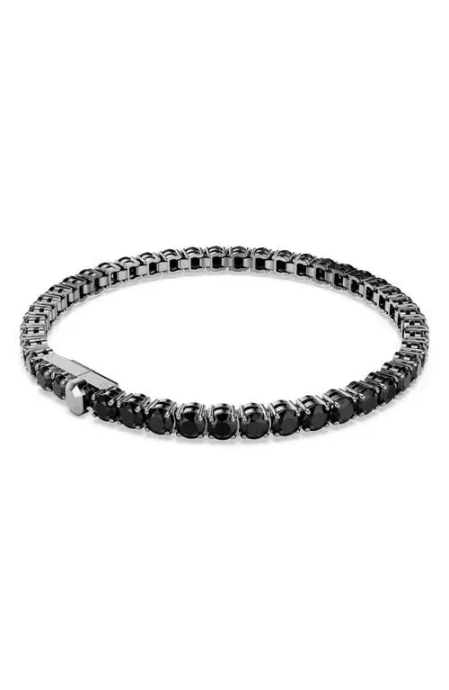 SWAROVSKI Matrix Tennis Bracelet - Black