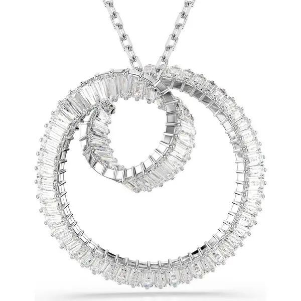 SWAROVSKI Matrix Pendant Necklace - White/silver