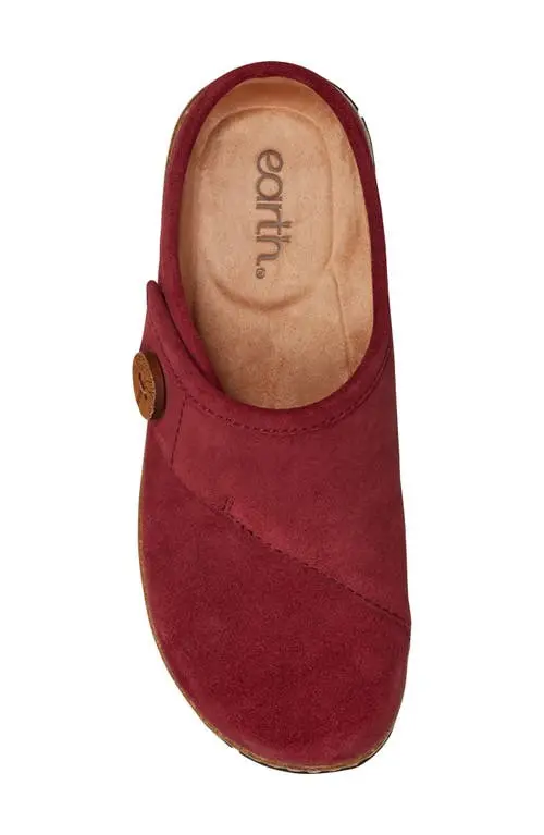 EARTH® Ezra Clog - Dark Red