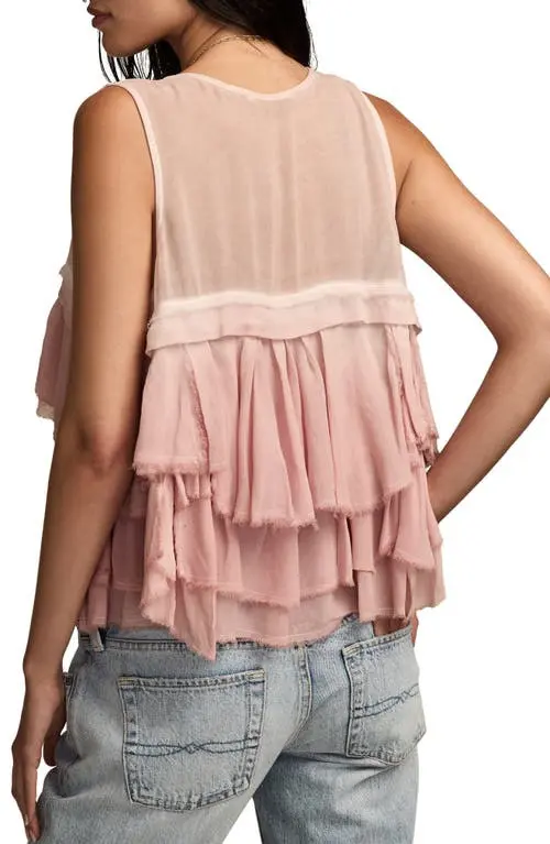 Lucky Brand Flyaway Ruffle Tank Top