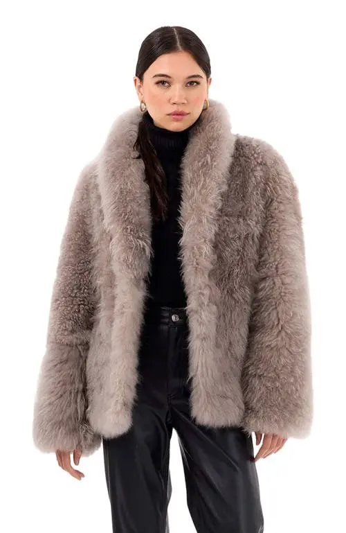 Gorski Shearling Belted Jacket
