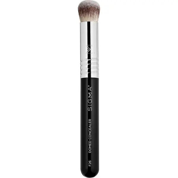 SIGMA BEAUTY F26 Domed Concealer Brush - Black/chrome