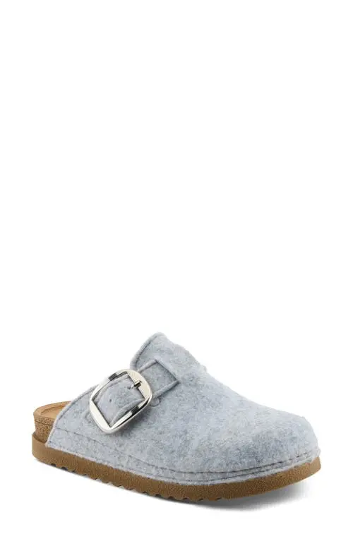 SPRING STEP SHOES Giller Boiled Wool Clogs - Light Grey