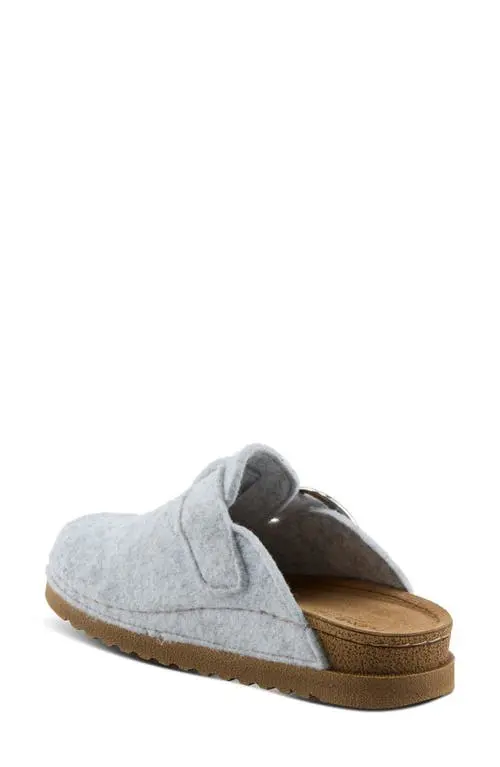 SPRING STEP SHOES Giller Boiled Wool Clogs - Light Grey