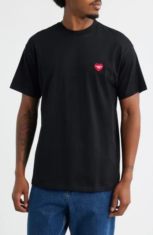 Carhartt Work In Progress Heart Ii Hartt Organic Cotton Graphic T-shirt - Black